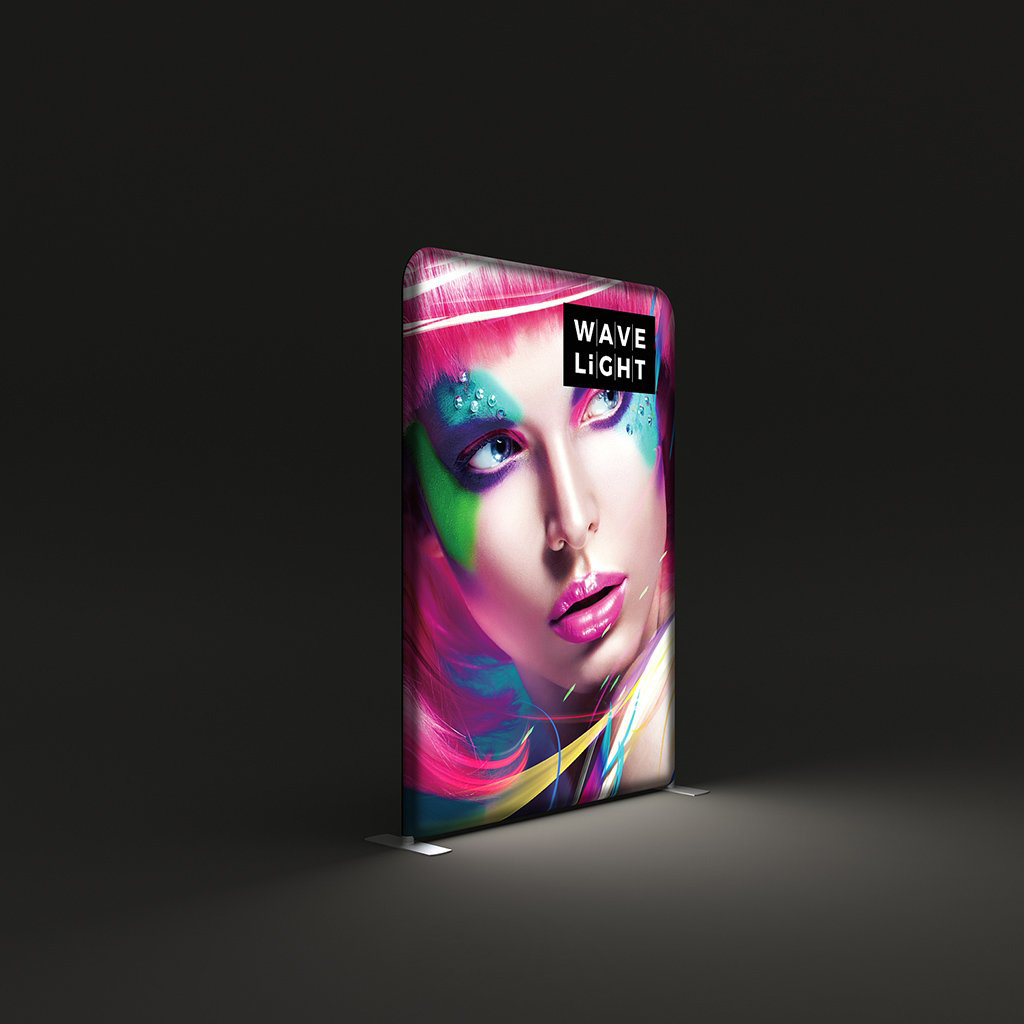 WaveLight LED back lit Pop up wall | Waveline led back lit pop up wall ...